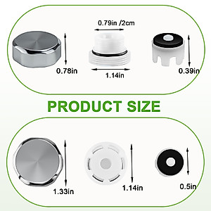 Jingzan 2 PACK VACVBKX1B Vacuum Breaker Replacement Kit for Traditional Anti-Siphon Frost-Free Sillcock Valves, Silver Color Anti Siphon Valve Repair Kit