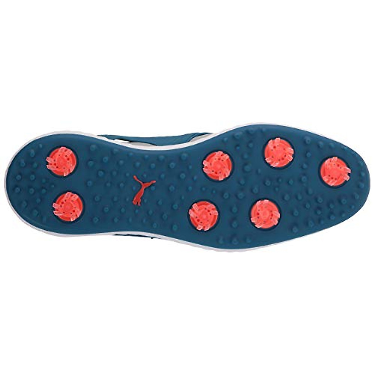 Puma Men's Ignite Pwradapt Caged Golf Shoe, High Rise-Puma Silver-Digi-Blue, 11.5