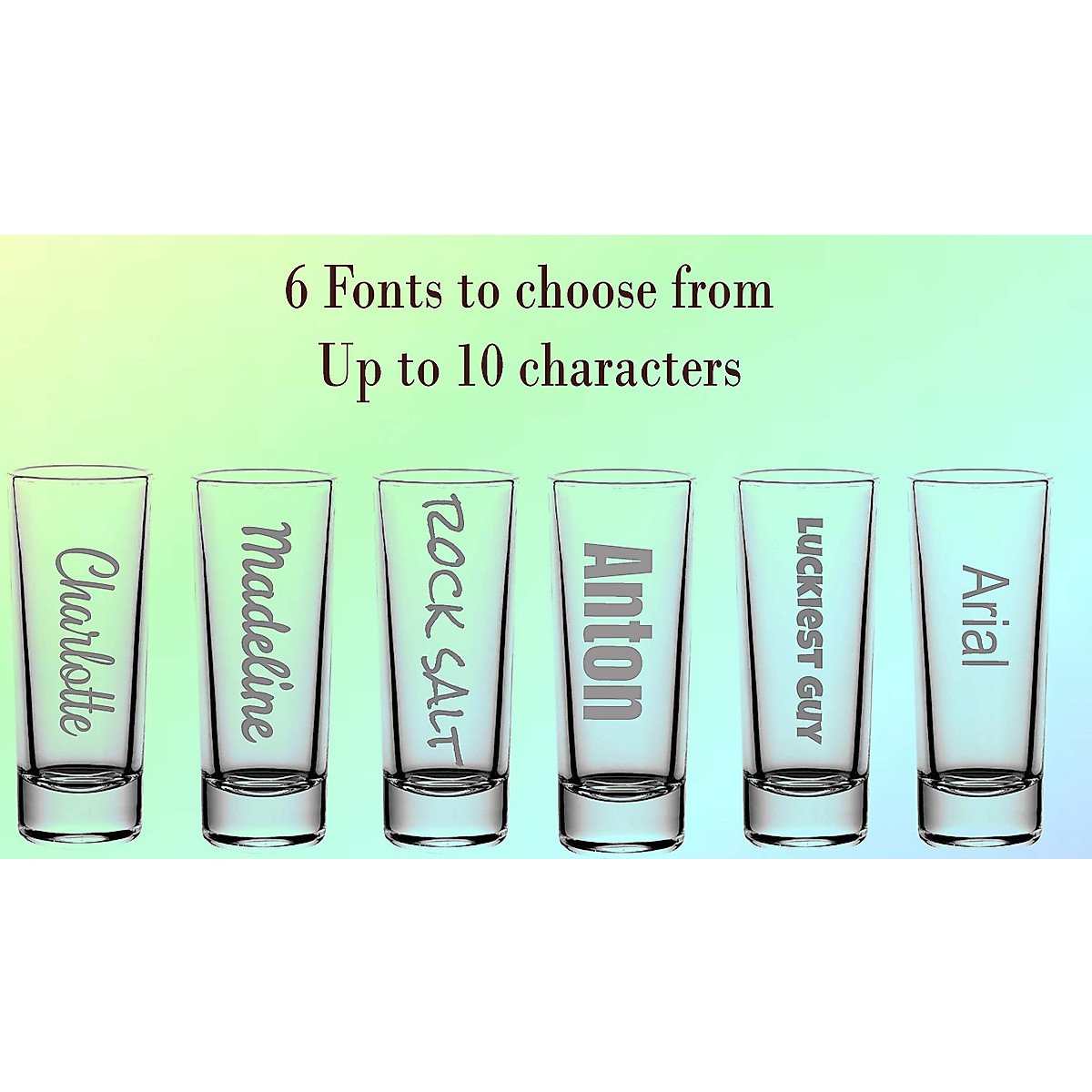 Alankathy Mugs 2 oz Tall Shot Glass Personalized customized Name