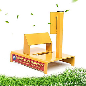Lawn Mower Blade Sharpener Blade Grinder Garden Yard Tool Blade Sharpener Machine and Frame,30° Bevel,11.8 x 9.6 x 14in,Iron