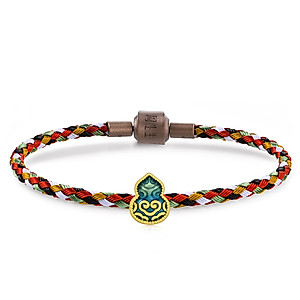 CHOW SANG SANG 999 24K Gold Cultural Mini Wulu (Groud) Charm Bracelet for Women [Pure Gold Not Gold Plated] 92660C (Gold, 17 CM)