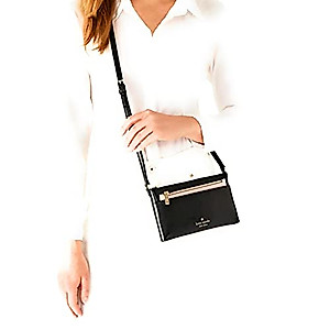 Kate Spade New York Sadie Leather Zip Top Crossbody (Black)