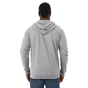 Fruit of the Loom Men's Lightweight Cotton Full-Zip Hoodie, Admiral Blue, Small