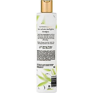 Pantene Nutrient Blends Bamboo Hair Volume Multiplier Silicone Free Shampoo For Fine, Thin Hair, 9.6 Fl oz, 2.583 Fl oz