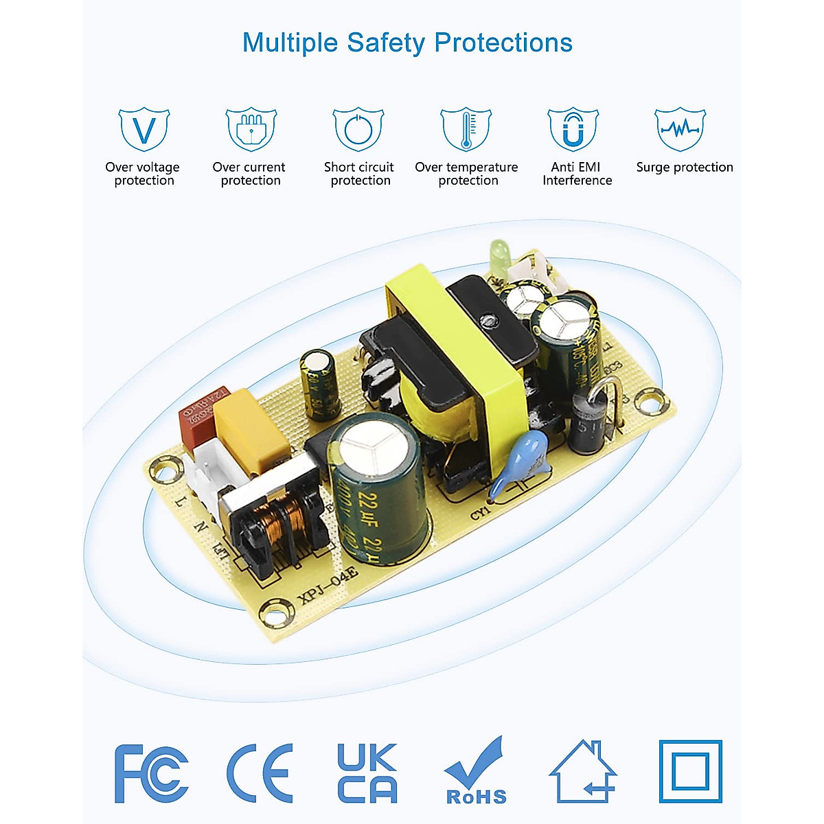 ALITOVE AC to DC Converter 12V 2A 24W Power Supply 110V to 12V Converter AC/DC Adapter with Car Cigarette Lighter Socket 100~240V AC In for Car Shaver MP3/MP4 player Car Dash Cam Bluetooth Transmitter