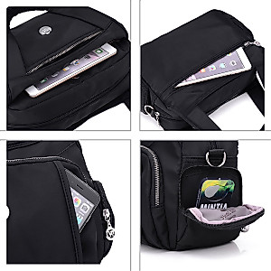 Collsants Crossbody Bag for Women Tote Shoulder Handbag Everyday Purse Lightweight Nylon Water Resistant