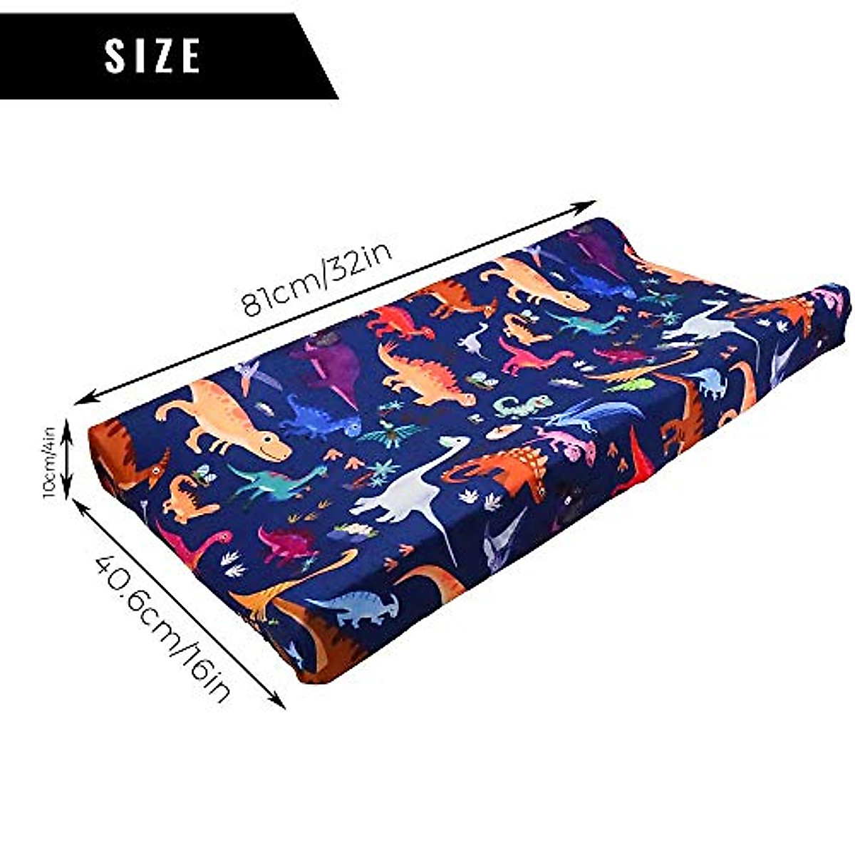 Baby Changing Pad Cover, Ultra Soft Change Table Cover, Dinosaur Printed Cradle Sheet for Boys and Girl