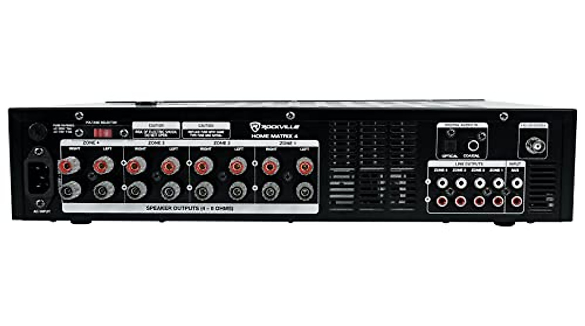 Rockville 600W Multi Room 8 Channel Amplifier