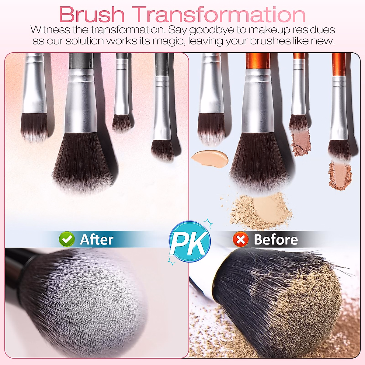 Norate Makeup Brush Cleaner, Make Up Brush Cleansers Solution, Makeup Cleaner for Makeup Brushes, Beauty Sponge, Powder Puff, Deep Clean Brush Shampoo, Gentle Formula Cruelty Free 5.3 FL.OZ