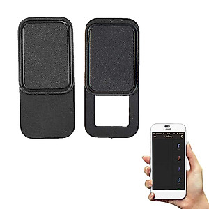 hutishop2020 3Pcs Webcam Shutter Slider Phone Front Camera Cover Privacy Protection Black