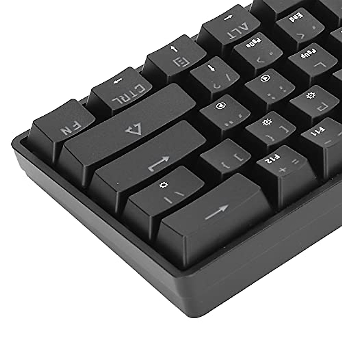 01 Gaming Keyboard, Variety of Backlight Effects and Dynamic RGB Modes with 61‑Key Mechanical Axis Backlit Keyboard for Home for Office
