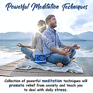 SELF THERAPY CARDS – Relaxing gift! Handy, easy to use anxiety relief cards! 115 Questions in a box, along with suggested actions and meditations. Self reflection cards, mindfulness tool