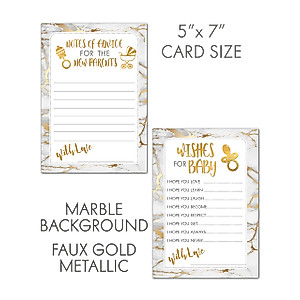 Baby Shower Notes for Mom | 20 Cards - Two Baby Shower Activities | Notes of Advice | Wishes for Baby | Baby Shower Activities | Baby Shower Games