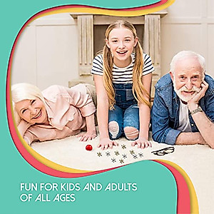 Vintage Metal Jacks Game with Ball - Pick Up Sticks and Metal Jax Game, Travel-Friendly Kids Jacks Game, Giant Game Jax with Dice,Pouch and Instructions, Great Gifts by Happy Jack & Merry