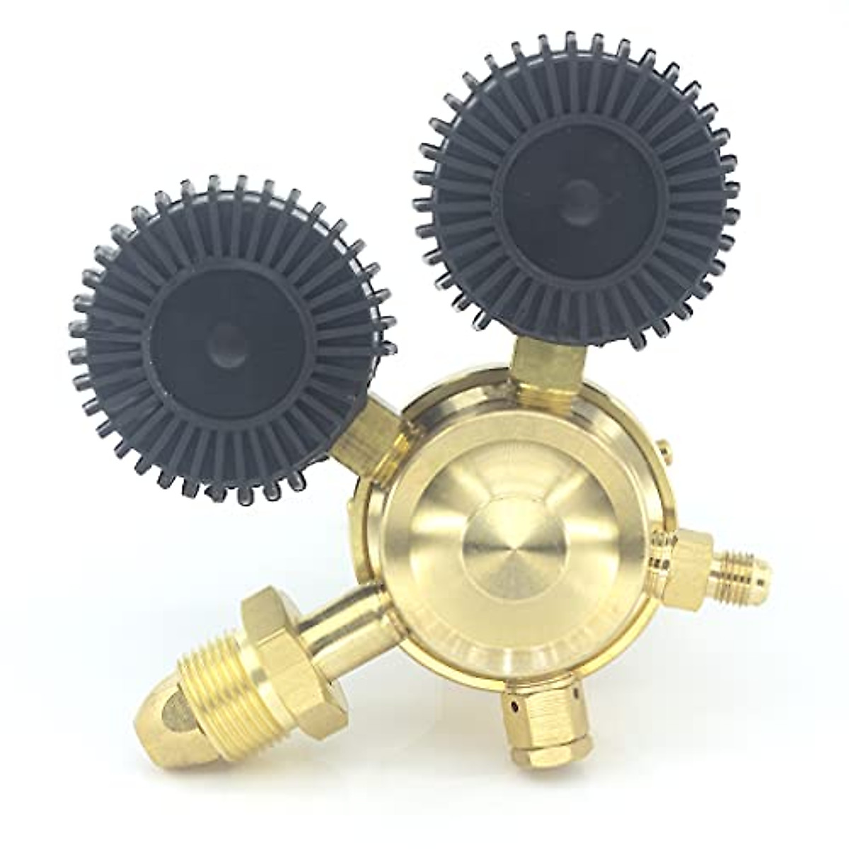 RX WELD Nitrogen Regulator with 0-600 PSI Delivery Pressure Equipment Brass Inlet Outlet Connection Gauges,Great for HVAC Purging, Brazing and Soldering