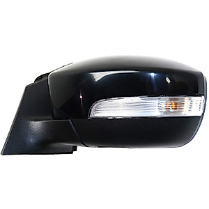 Kool Vue Driver Side Power Heated Mirror for Ford Focus 2012-2014 With Signal Light, Spotter Glass & Puddle Lamp Paintable