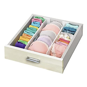 RoomForLife- Drawer Dividers Set of 2 - Dual Adjustable Straight Plastic Dividers fo drawers - Home Organization