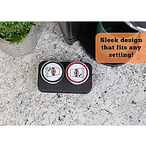 Polar Whale Hotel Hospitality Coffee Pod Storage Organizer 2 Piece Multi-Pack Tray Holder Waterproof Washable Bed and Breakfast Drawer Insert Holds 2 Pods Each Compatible with Keurig K-Cup 2 Pc Set