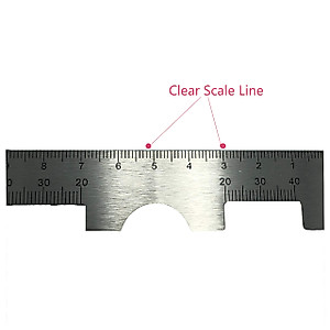 PD Ruler Pupillary Distance Ruler Straight Edge Optical Vernier Eye Pupil Distance Meter Ophthalmic Tool Stainless Steel