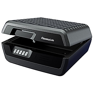 SentrySafe Fireproof and Waterproof Lock Box with Digital Keypad Lock, Shelf Safe for Documents, Jewelry, 0.36 Cubic Feet, 7.6 x 16.5 x 14.8 Inches, CHW30300