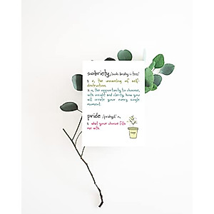 Recovery Cards - Sobriety Greeting Card - Sober Anniversary Cards - Motivation Cards for AA Recovery - Sober Cards - Alcoholic Recovery - Card and Envelope Set - Blank inside