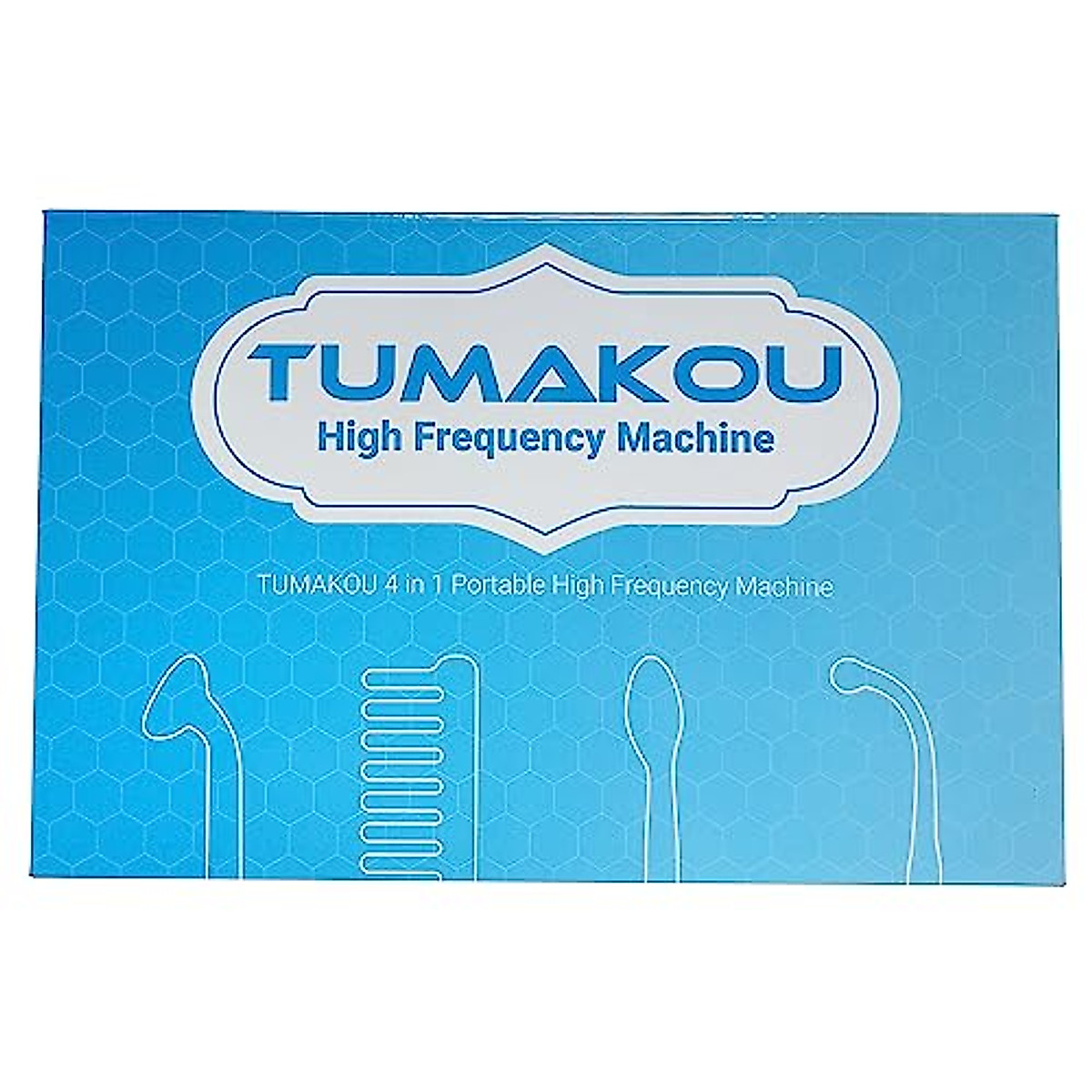 High Frequency Facial Machine - TUMAKOU Portable Handheld High Frequency Facial Skin Wand Machine with 4 Different Tubes