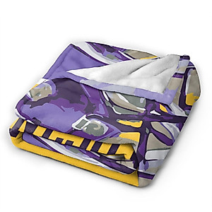NELFNELZ Minnesota Flannel Throw Blanket ，Football Style Pride Paint Travel Blanket Gifts for Men Women Boy Decor Sofa Bed 50"x40"