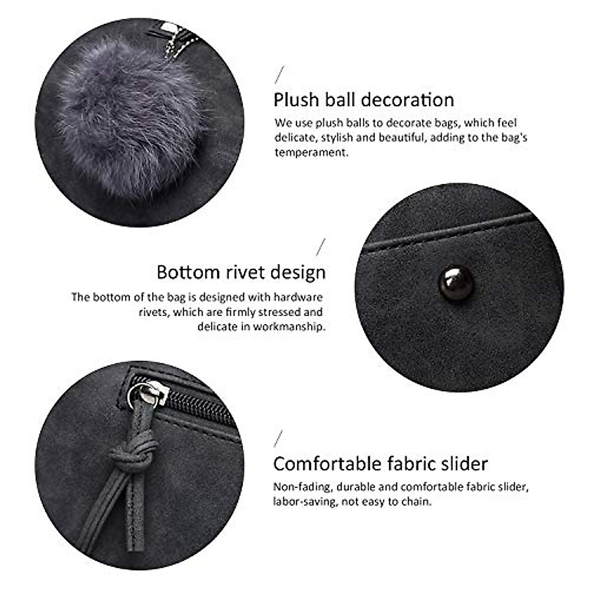 Pahajim Womens Studded Tote Handbags Top Punk Casual Shoulder Bags Hobo Rocker Satchel Purse(Black)