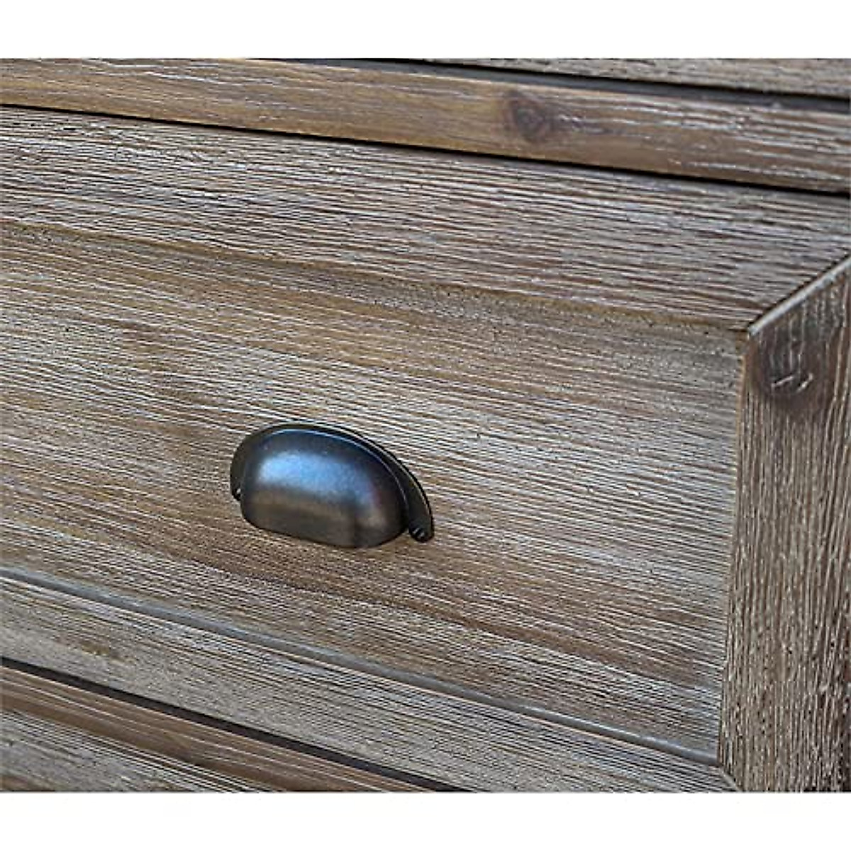 Sunset Trading Solstice 7-Drawer Coastal Dresser in Weathered Gray/Brown Wood