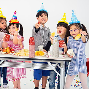 SUMAJU 100 Pcs Christmas Snowflake Paper Cups, 9 OZ Disposable Christmas Paper Cups Winter Coffee Cups Red White Snowflake Christmas Cups Drinking Tea Xmas Paper Cups for Daily Use Holiday Party