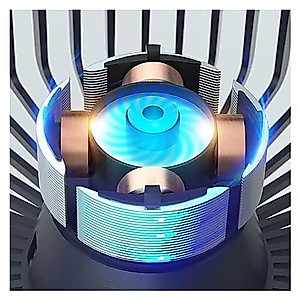 DHAEY Mini Fan Fan USB Plug-in Desktop Fan, Mini Fan with 5 Large Wind Blades, 360° Rotation Adjustable Angle Desk Fan Outdoor