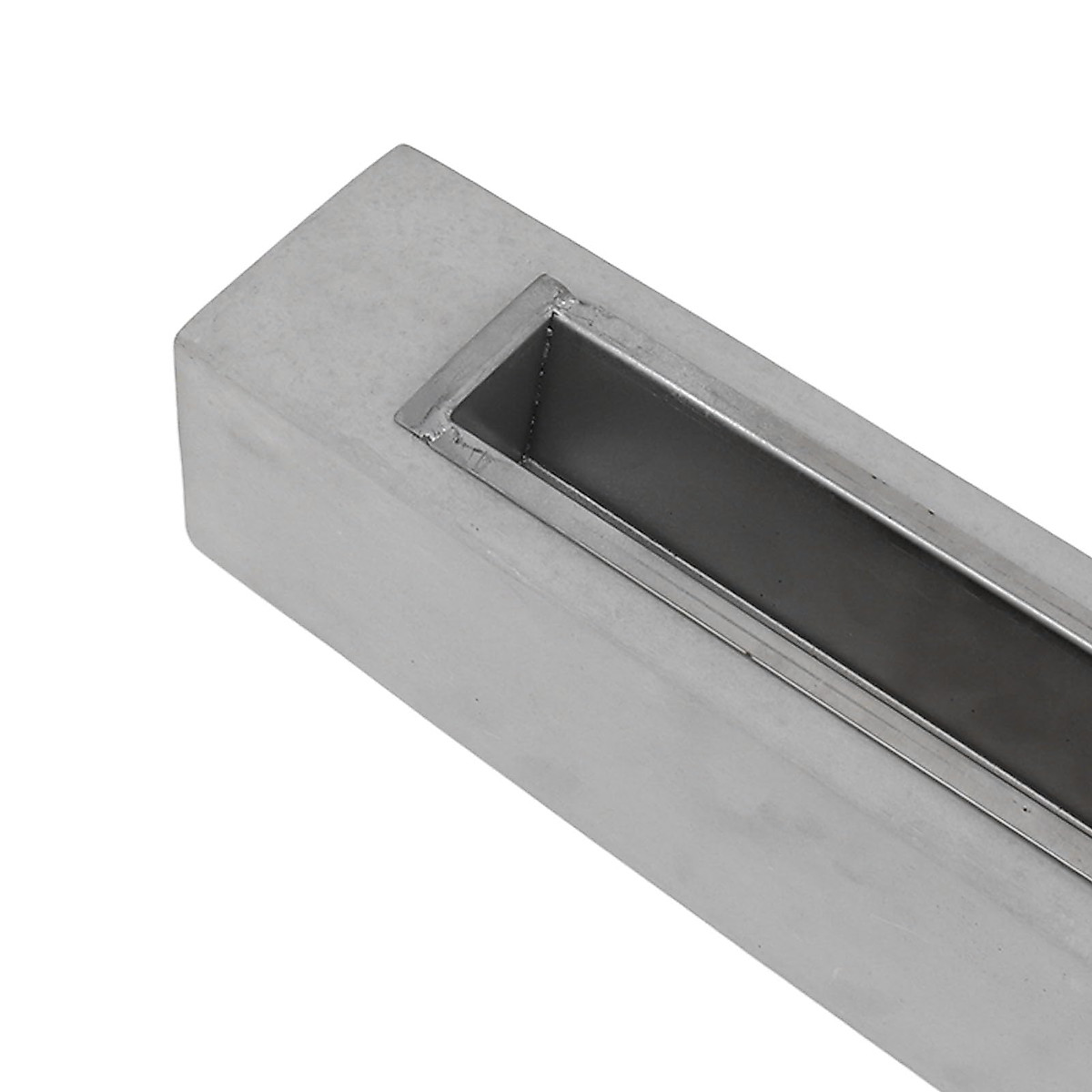 ICRPSTU Fireplace Indoor Table Fireplace Hot Cement Stainless Steel Real Fire Effect for Home