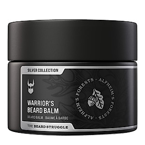 The Beard Struggle Warrior’s Beard Balm - Silver Collection, Alfheim's Forests - Non-Greasy Low-Hold Formula, Luxurious Cologne-Grade Fragrances 100% Natural and Plant-Based Ingredients - 50g