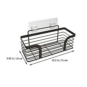 WOONEKY Bathroom Shelf Wall Mount Bathroom Shelf Toilet Glass Shelves Kitchen Shelf Rack Locker Shelf Wall Rack Shelf Glass Display Shelf Shower Shelf Adhesive Bathroom Organizer Glass