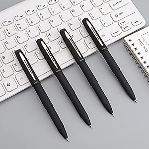 YIVONKA Rollerball Pens Gel ink Pens office pens learning pens, 0.5mm,Black,12Pack(Black-0.5mm-12Pack)