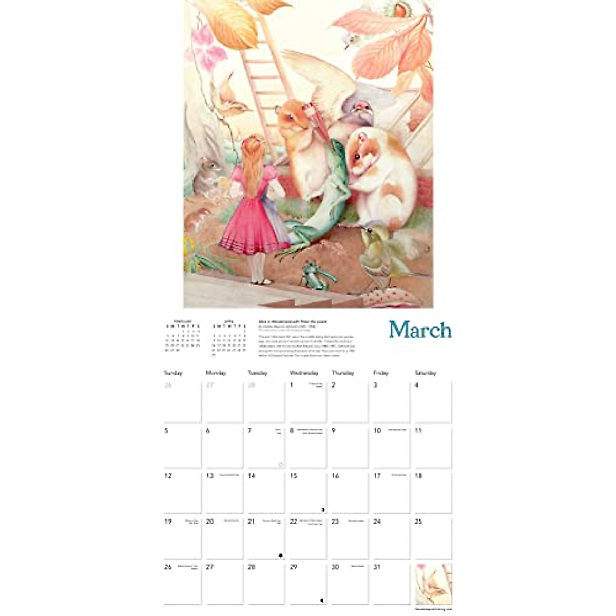 Alice in Wonderland Wall Calendar 2023 (Art Calendar)