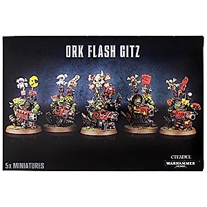 Games Workshop 99120103033" Warhammer 40,000" Ork Flash Gitz Action Figure, Black