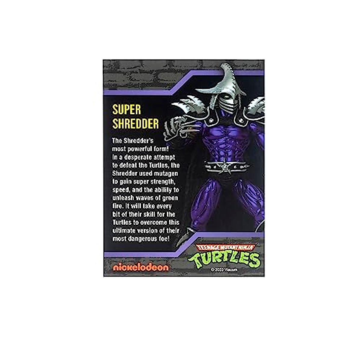 The Loyal Subjects Teenage Mutant Ninja Turtles BST AXN Limited Edition SDCC 2023 Super Shredder Glow-in-The-Dark 8-inch XL Action Figure