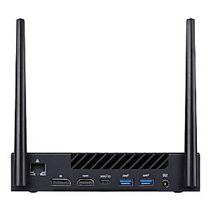 ASUS PL63 Mini PC Barebone with Intel® Core™ i5-1135G7, up to 64GB DDR4 RAM, one M.2 PCIe Slot, WiFi 6, Bluetooth, Dual USB-C 3.2 Gen2 Supports DP 1.4 & Power Delivery, Hardware TPM with VESA Mount