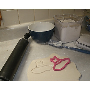 TOUCHDOWNS OR TUTUS GENDER REVEAL HE OR SHE BOY GIRL BABY SHOWER SET OF 3 COOKIE CUTTER USA PR1209