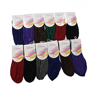 Dozen Pack- 12 Perfect Fit Dark Colored Beautiful Turbans