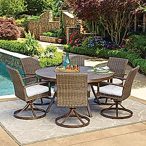 RACE LEAF Chair Cushions 19" x 19" Patio Chair Seat Pads, Set of 2 Thick Fill Tufted Square Patio Cushions, Water-Resistant Chair Seat Cushion with Ties for Non-Slip Support, Beige