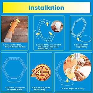 LRANFOW 4 Sets Display Shelves for Funko Pop Display or Other Pop Figures, Wall Mounted Glow at Night