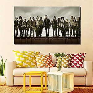 Artcgc The Walking Dead Wall Art Home Wall Decorations for Bedroom Living Room Oil Paintings FINDEMO Canvas Prints-1169 (16x24inch,Unframed)