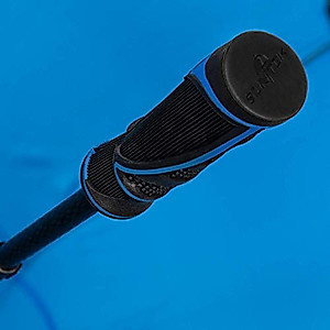 SunTek | Solaire 62" Umbrella | Windproof & Waterproof Umbrellas with Vented Double Canopy | Reflective UV Protection | Large Umbrella for Golf, Sport, & Travel (Blue)