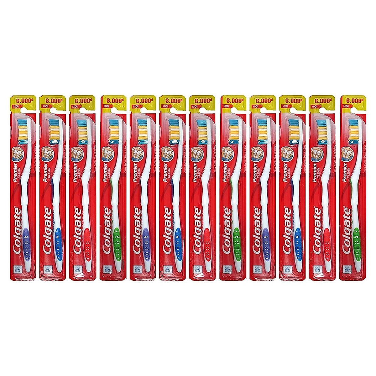 Colgate - 6 Pack Extra Clean Firm Toothbrushes #40, Assorted Colors