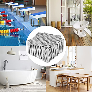 ToLanbbt Modular Interlocking Cushion 12P 11.8" x 11.8" Interlocking Rubber Floor Drain Holes Non-Slip Splicing Drainage Mats for Deck, Shower, Kitchen, Drain Pool, Sauna Bath, Indoor Outdoor (Grey)