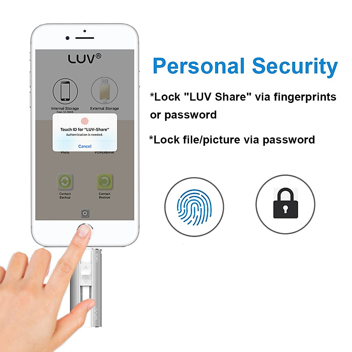 USB 3.0 Flash Drives, Y-Disk Photo Stick External Storage Memory Stick Compatible with Phone, iPad, Android, PC and More Devices (128GB, Gray)