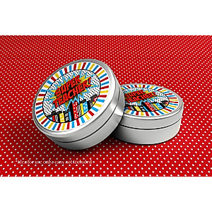 Super Teacher Super Hero Themed Teacher Appreciation Thank You Sticker Labels, 40 2" Party Circle Stickers by AmandaCreation, Great for Envelope Seals & Gift Bags