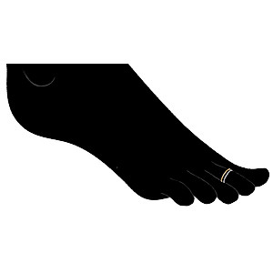 Ritastephens 14k Yellow White Gold Two Row Toe Ring Body Art Adjustable